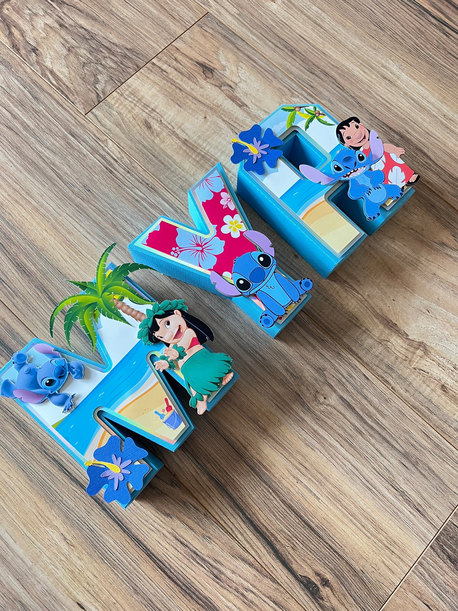 Lilo and Stitch 3D Letter, Custom Birthday Party Decor - Etsy