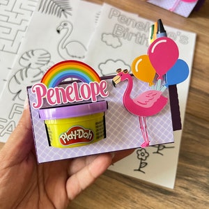 Flamingo Play-doh Box / Flamingo Coloring Box / Flamingo Decoration ...