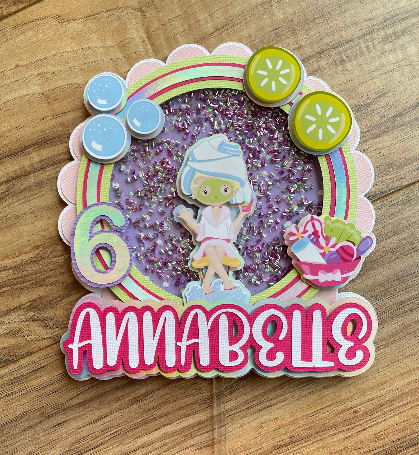 Girl Spa Party Cake Topper Spa Party Cake Topper Girl Spa - Etsy