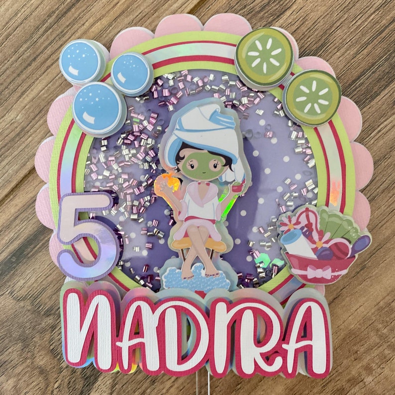 Girl Spa Party Cake Topper Spa Party Cake Topper Girl Spa - Etsy