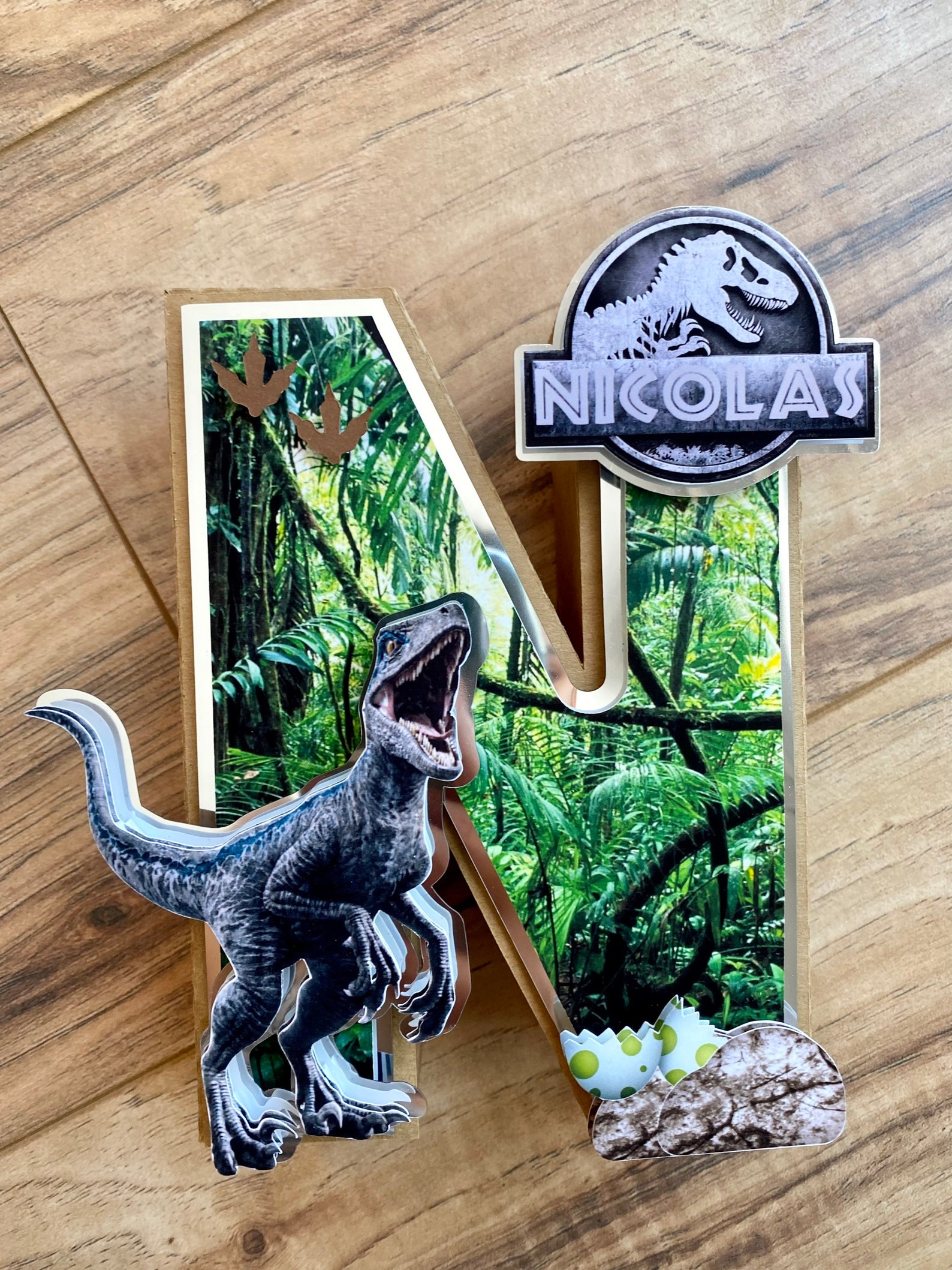 Jurassic World 3D Letters / Jurassic World Party Decorations / - Etsy