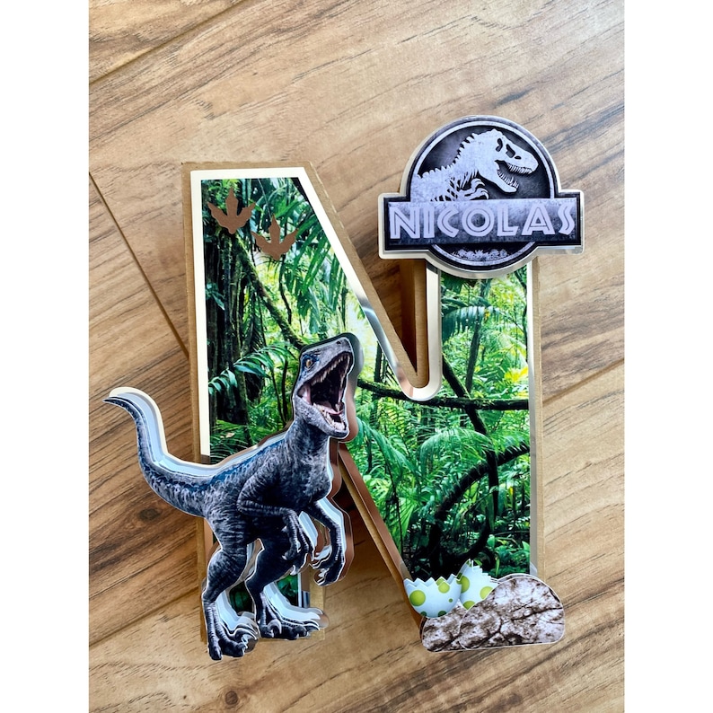 Jurassic World 3D Letters / Jurassic World Party Decorations / - Etsy
