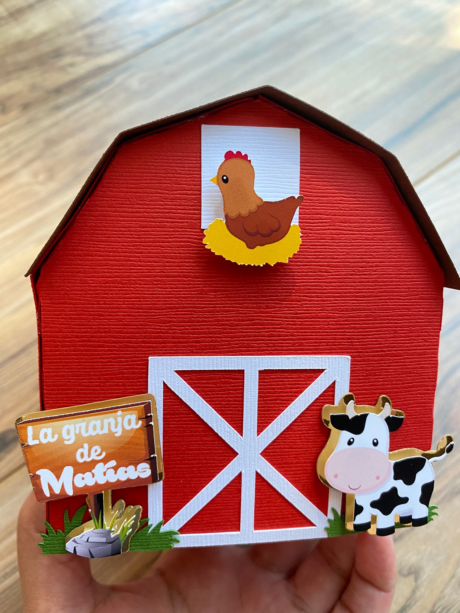 Red Barn Favor Box / La Granja De Zenon / Farm Party Decor / - Etsy
