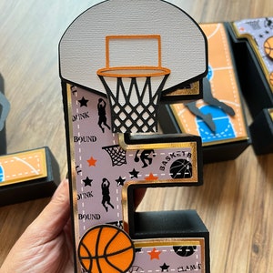 Basketball 3D Letters / Basketball Party Decorations / Basketball ...