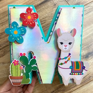 Llama 3D Letters / Llama Party Decorations / Llama Birthday Party ...