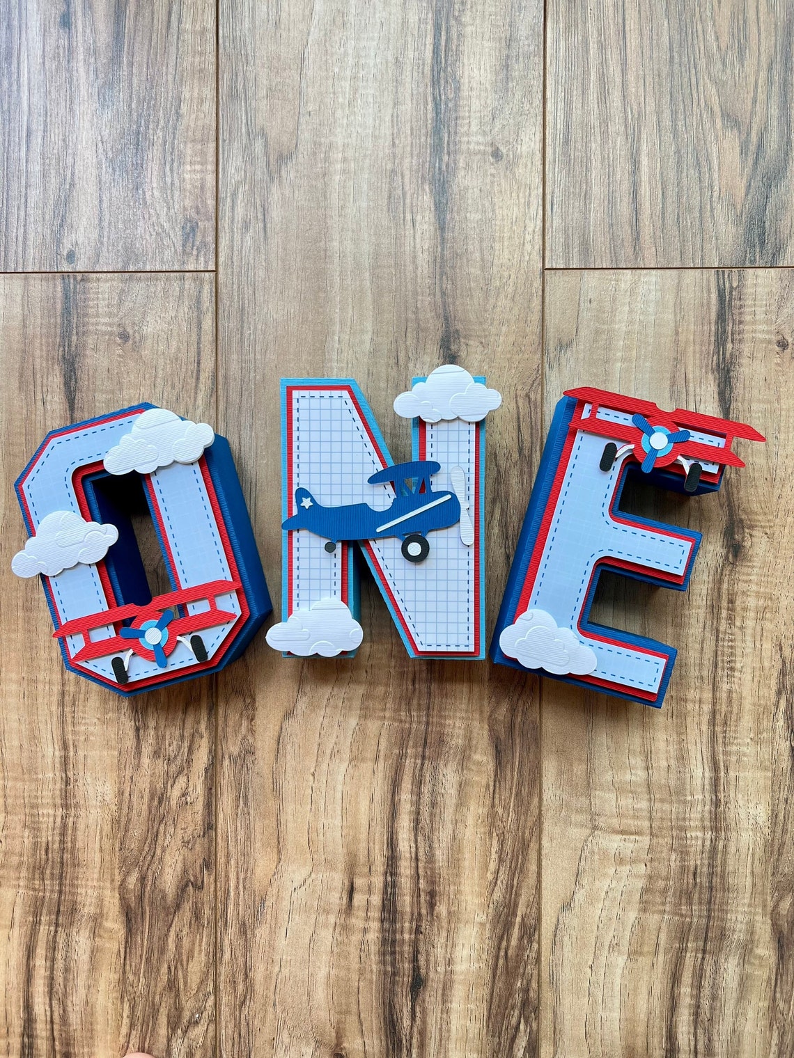 Airplane 3D Letters / Vintage Airplane 3D Letters / Airplane - Etsy