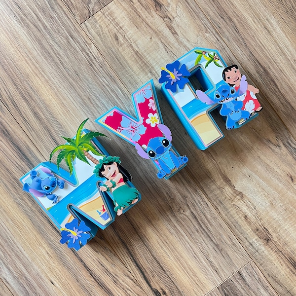 Lilo and Stitch 3d Letters - Etsy
