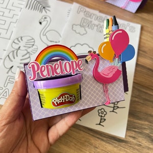 Flamingo Play-doh Box / Flamingo Coloring Box / Flamingo Decoration ...