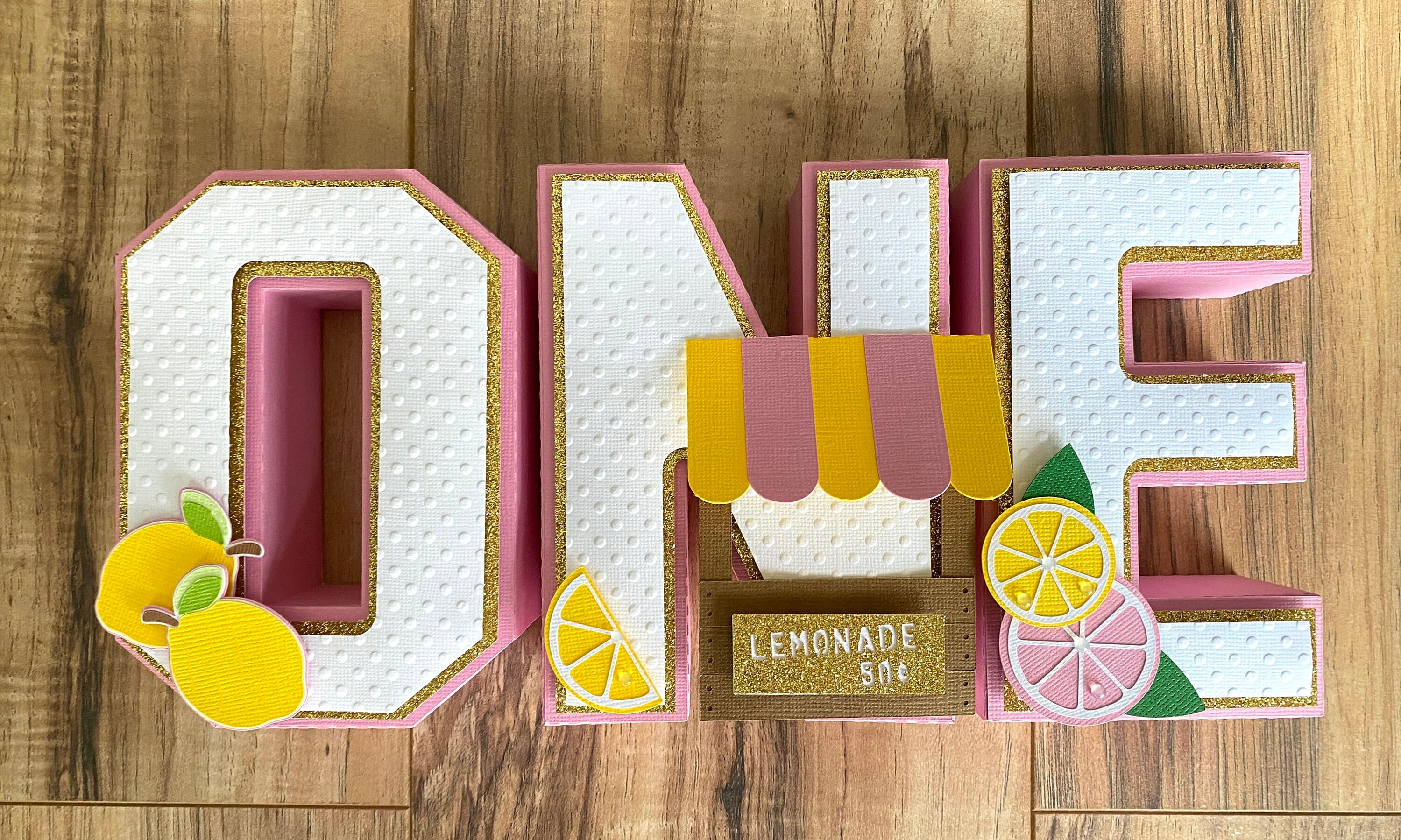 Pink Lemonade 3D Letters / Pink Lemonade Party Decorations / - Etsy