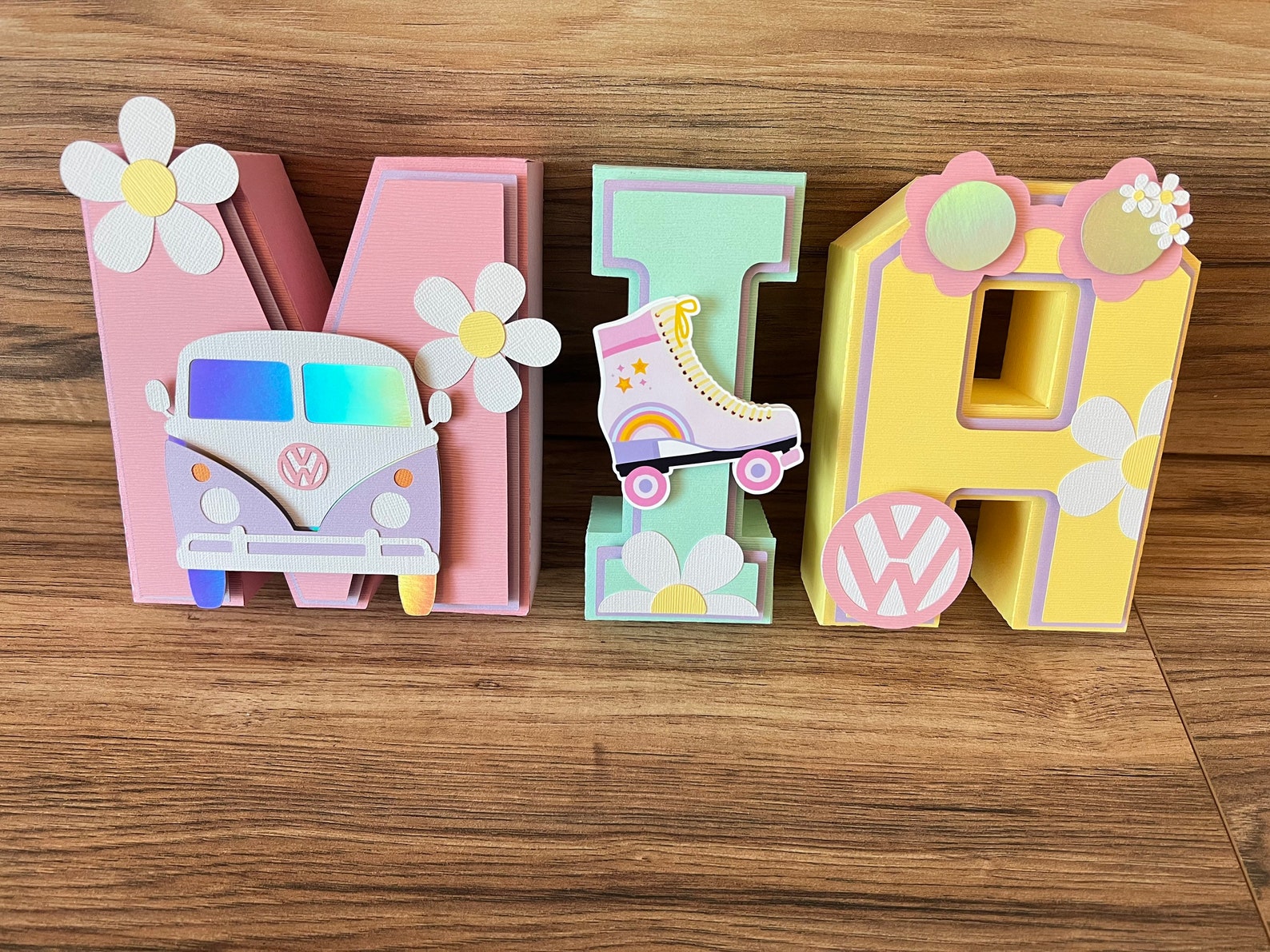 Groovy 3D Letters Groovy Girl Birthday Groovy Party - Etsy