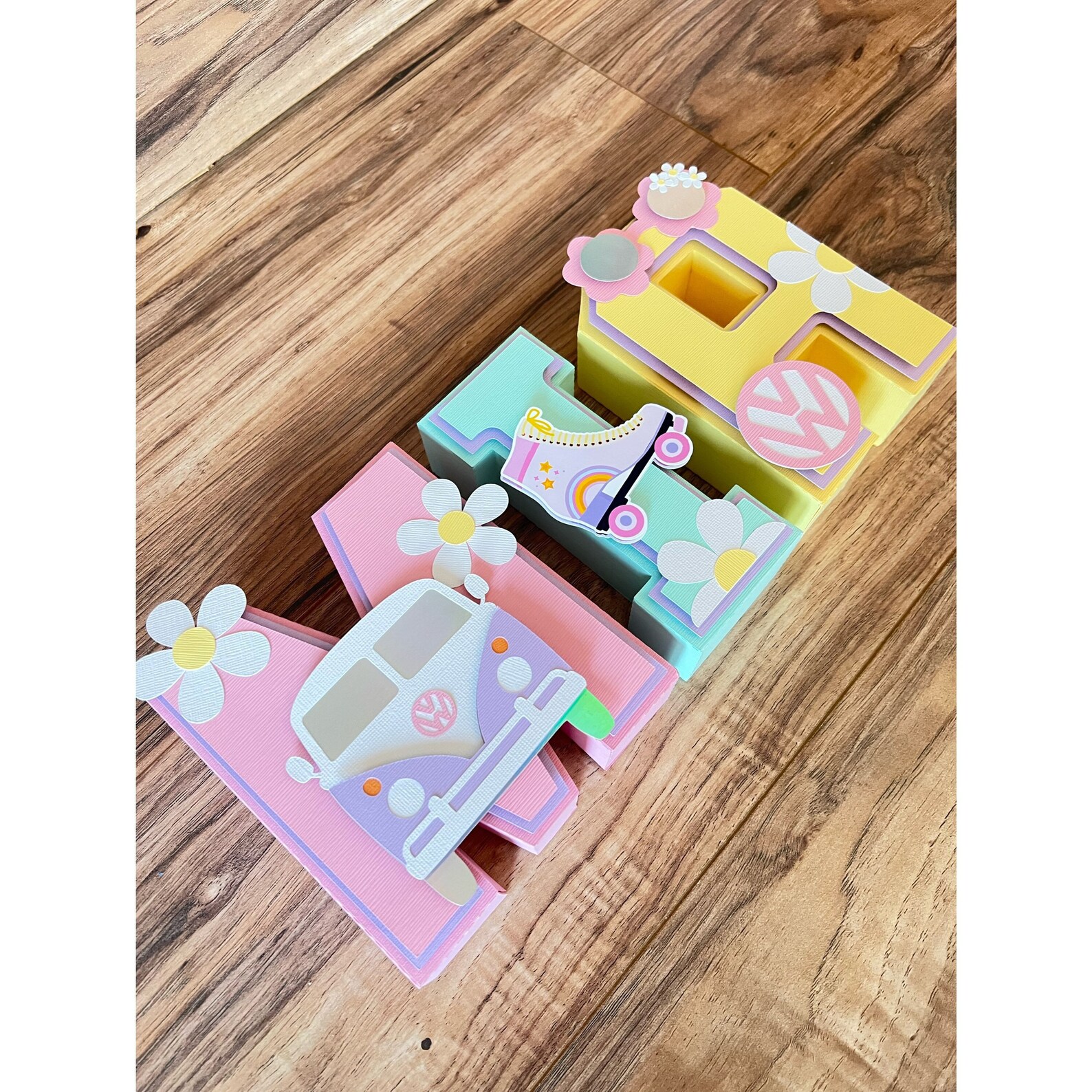 Groovy 3D Letters Groovy Girl Birthday Groovy Party - Etsy