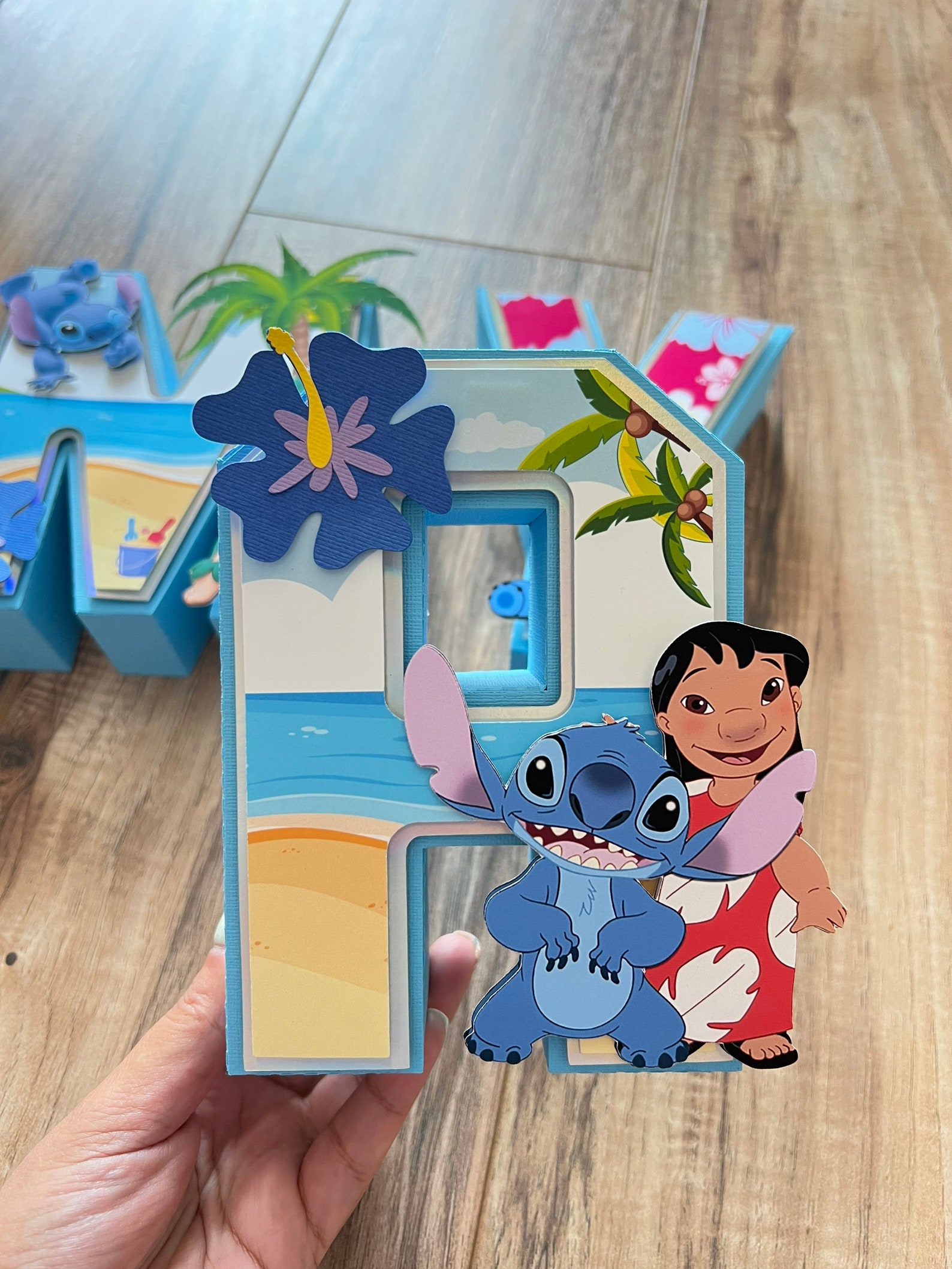 Lilo and Stitch 3D Letter, Custom Birthday Party Decor - Etsy
