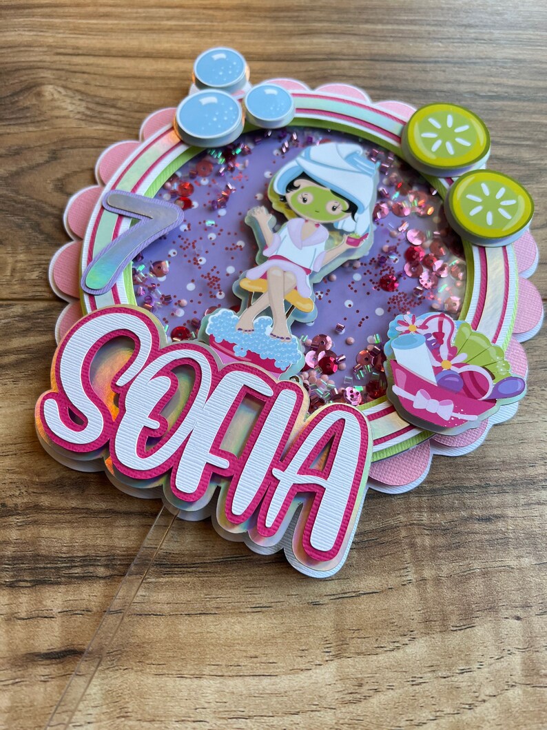 Girl Spa Party Cake Topper Spa Party Cake Topper Girl Spa - Etsy