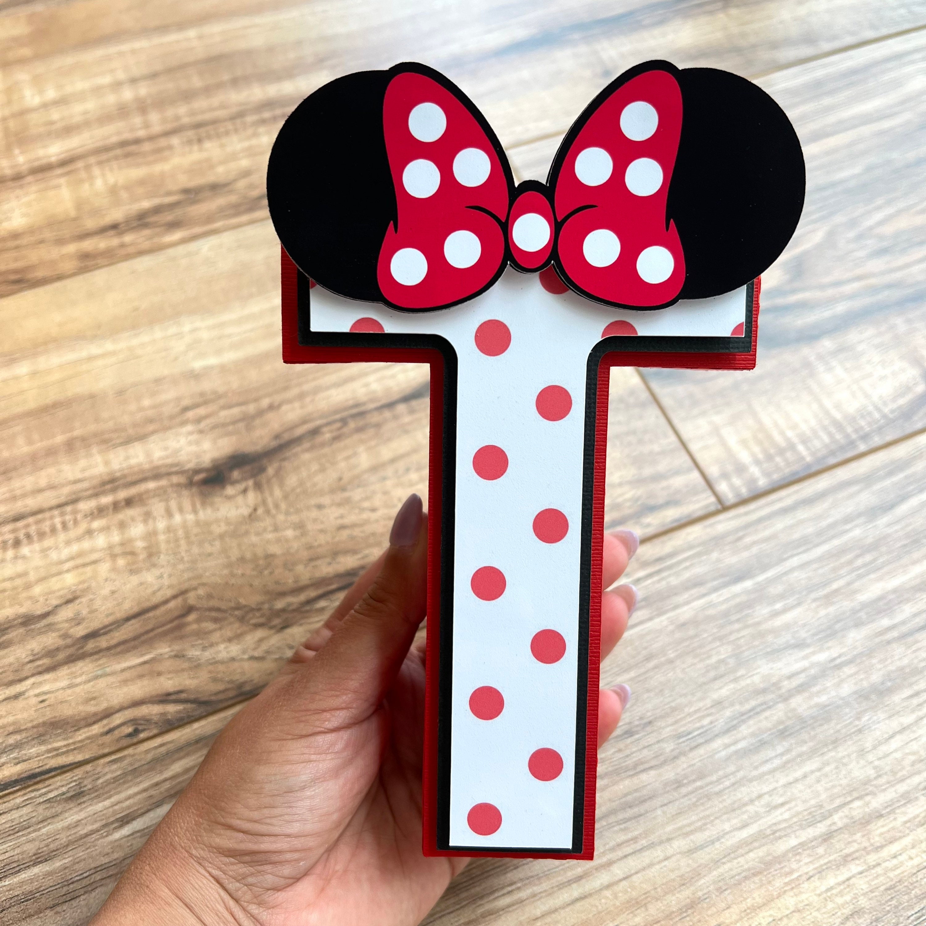 Minnie Mouse 3D Letters / Minnie Mouse Party Decorations / | Etsy