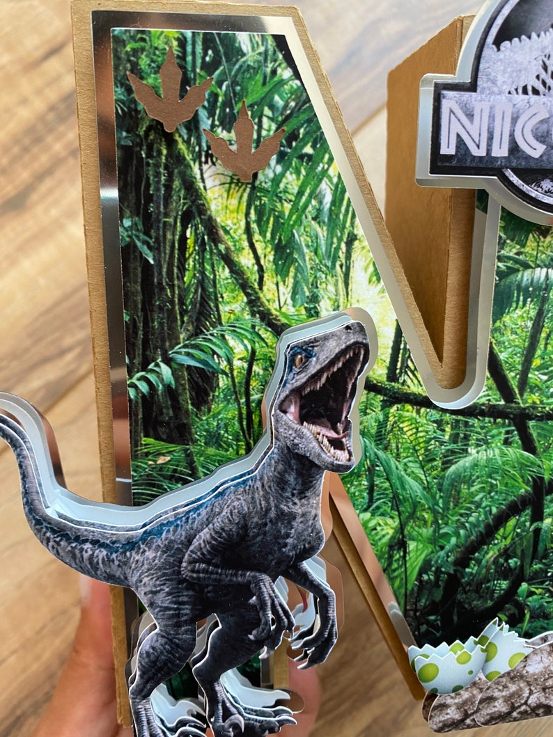 Jurassic World 3D Letters / Jurassic World Party Decorations / - Etsy