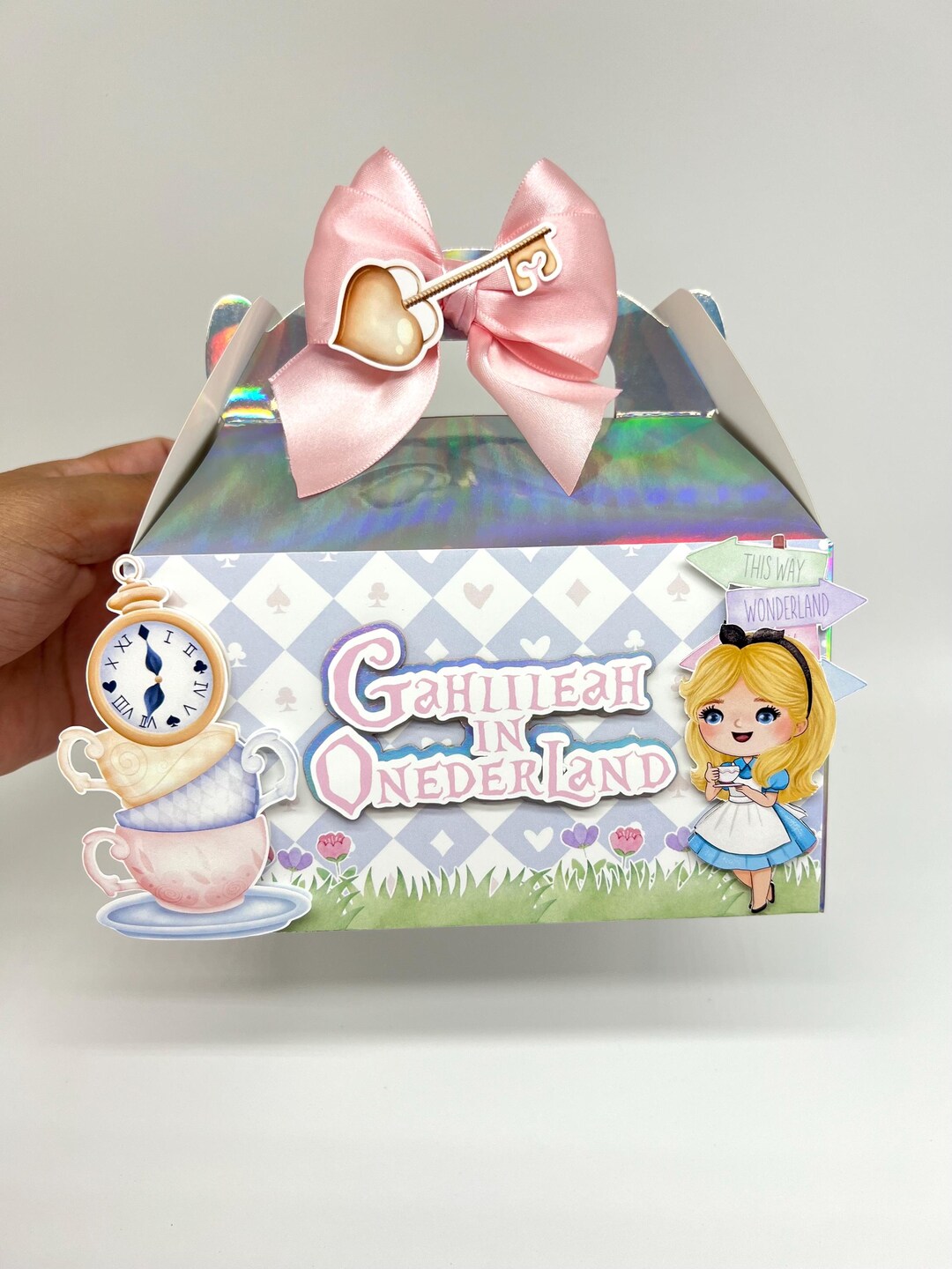 Alice in Wonderland Gable Box / Alice in Wonderland Birthday Decoration ...