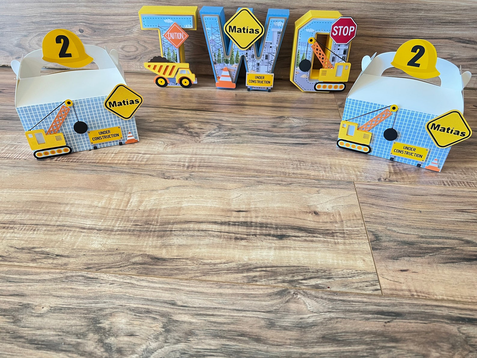 Construction Gable Box / Construction Theme Favor Box / - Etsy