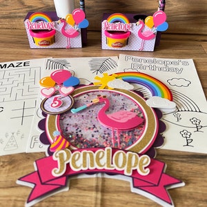 Flamingo Play-doh Box / Flamingo Coloring Box / Flamingo Decoration ...