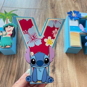 Lilo and Stitch 3D Letters / Lilo and Stitch Party Decorations / Stitch ...