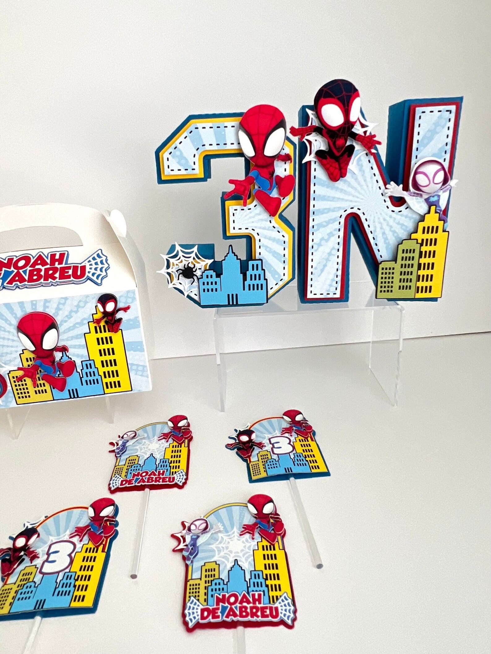 Spidey and His Amazing Friends 3D Letters / Spidey Party Decorations ...