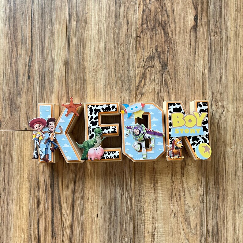 Toy Story 3D Letters / Toy Story Party Decorations / Toy Story - Etsy
