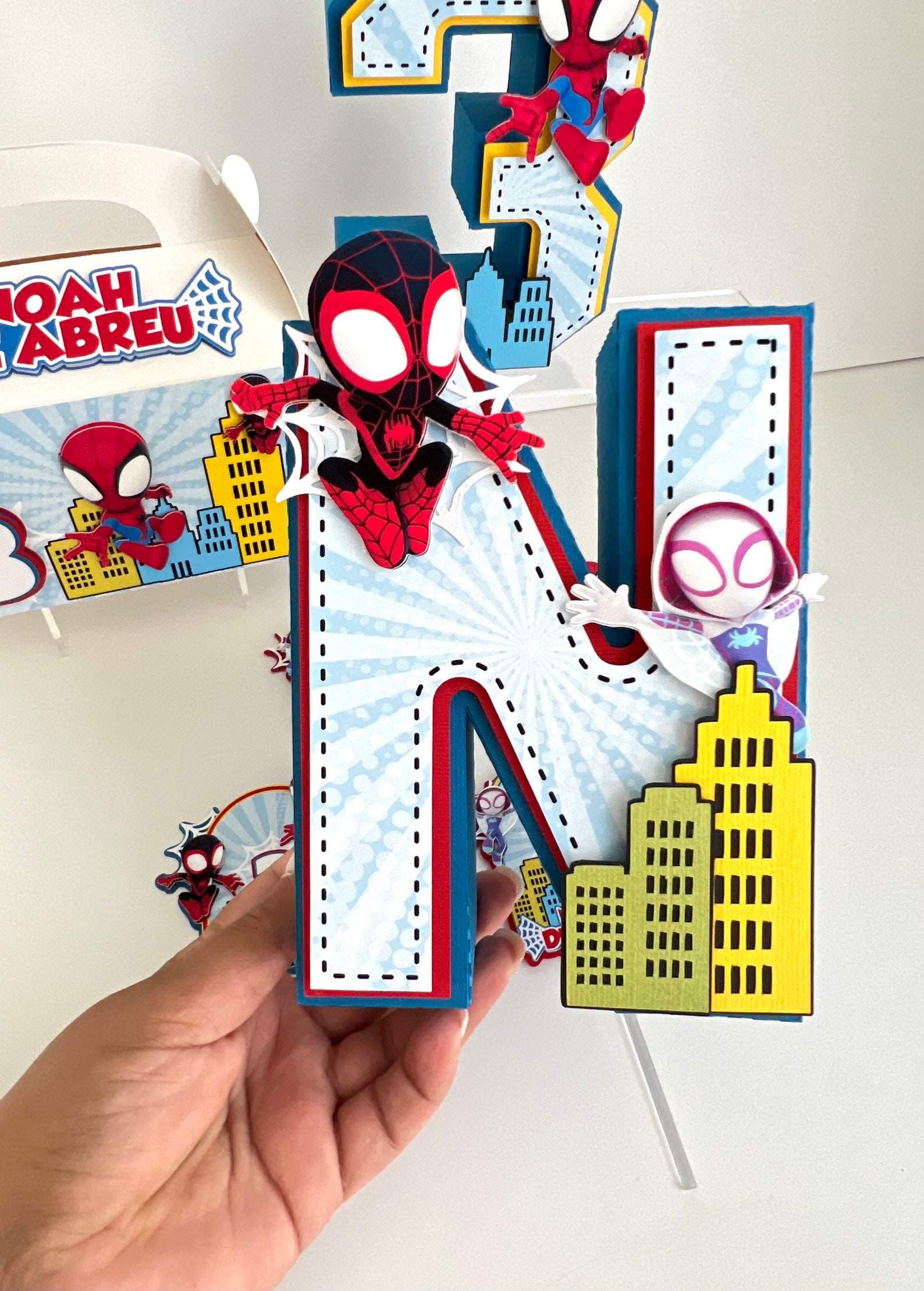 Spidey and His Amazing Friends 3D Letters / Spidey Party Decorations ...