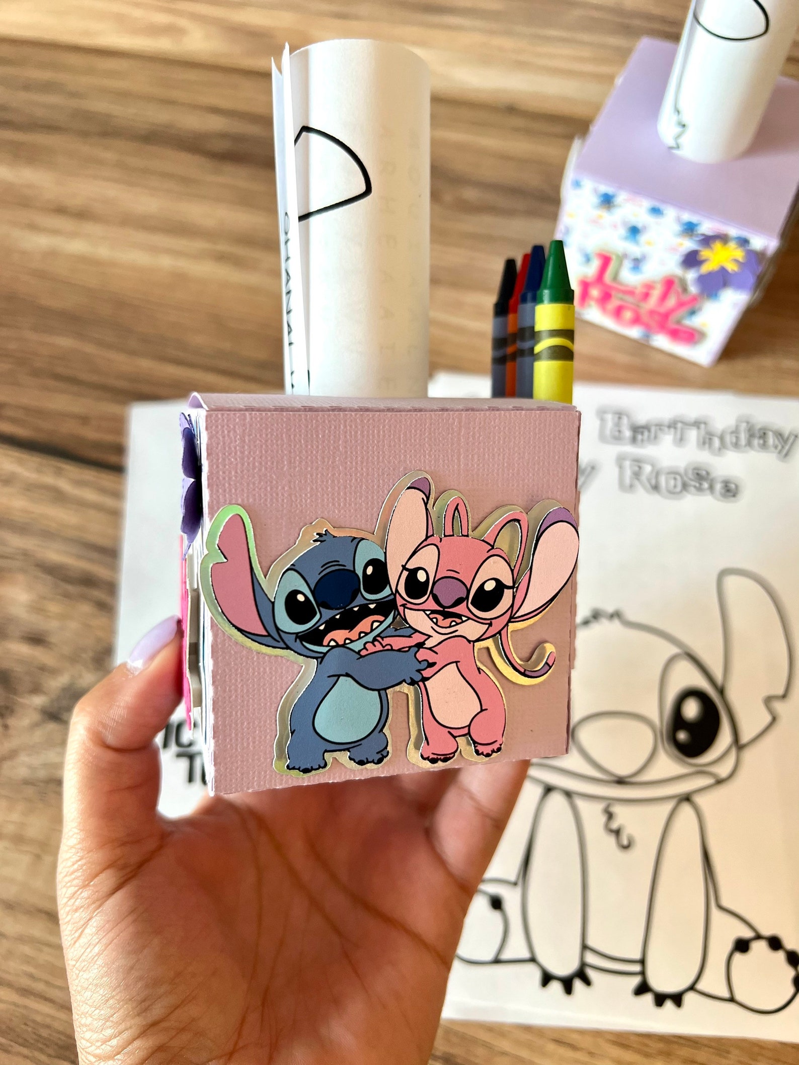 Stitch Coloring Box / Stitch Birthday Decoration / Stitch - Etsy