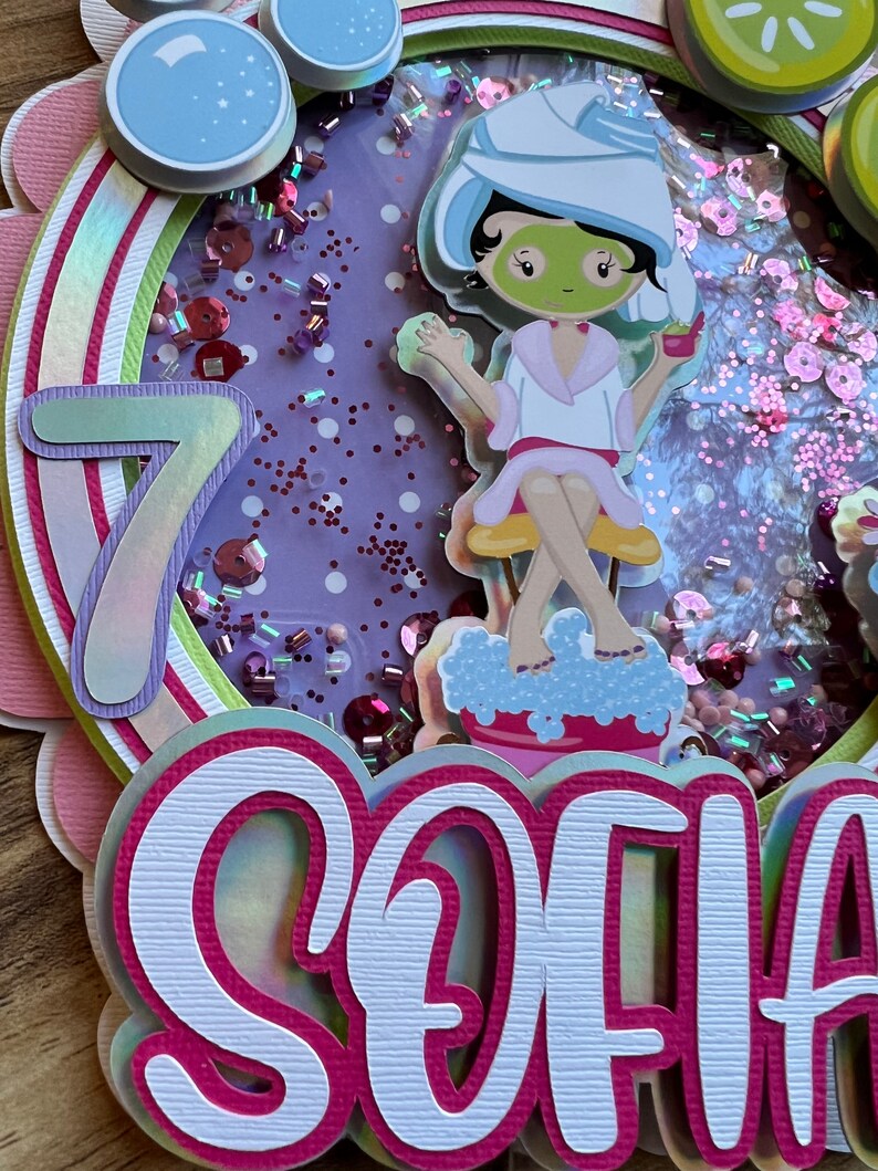 Girl Spa Party Cake Topper Spa Party Cake Topper Girl Spa - Etsy