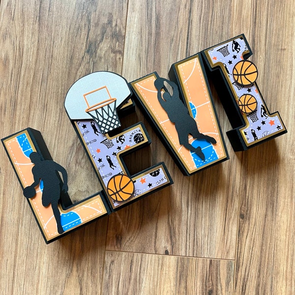 Basketball Letters - Etsy