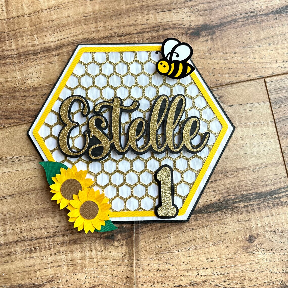 Honey Bee 3D Letters / Honey Comb Party Decorations / Honey - Etsy