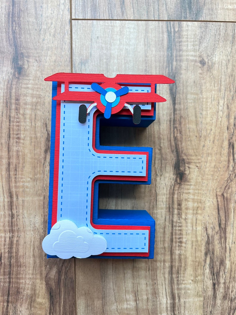 Airplane 3D Letters / Vintage Airplane 3D Letters / Airplane - Etsy