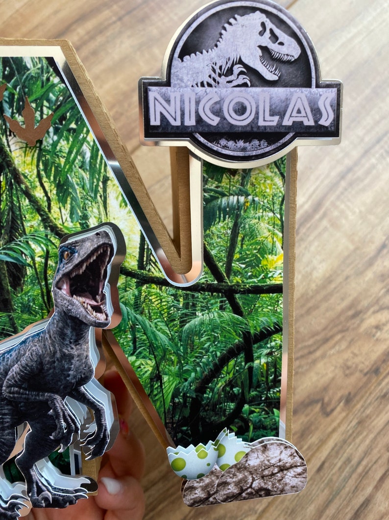 Jurassic World 3D Letters / Jurassic World Party Decorations / - Etsy