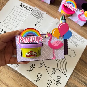 Flamingo Play-doh Box / Flamingo Coloring Box / Flamingo Decoration ...