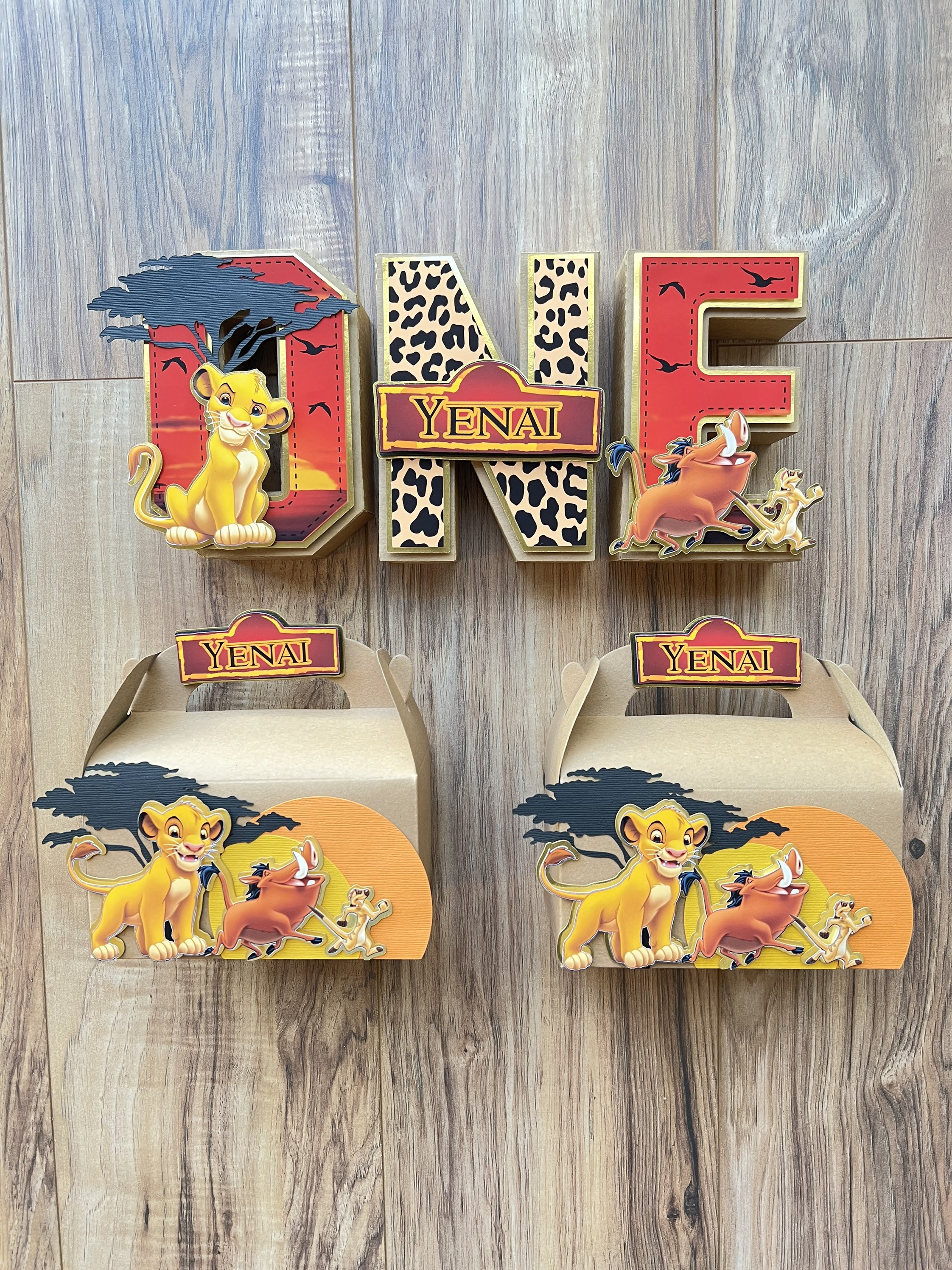 Lion King Gable Box / Lion King / Lion King Favor Box / Lion King Party ...