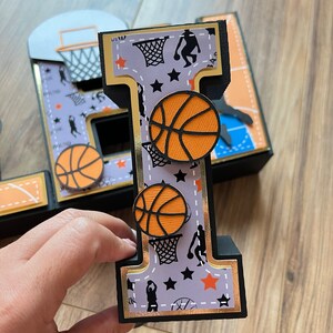 Basketball 3D Letters / Basketball Party Decorations / Basketball ...
