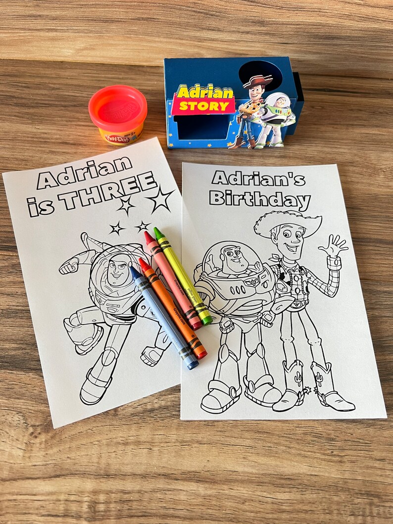 Toy Story Play-doh Box / Toy Story Coloring Box / Play-doh - Etsy UK