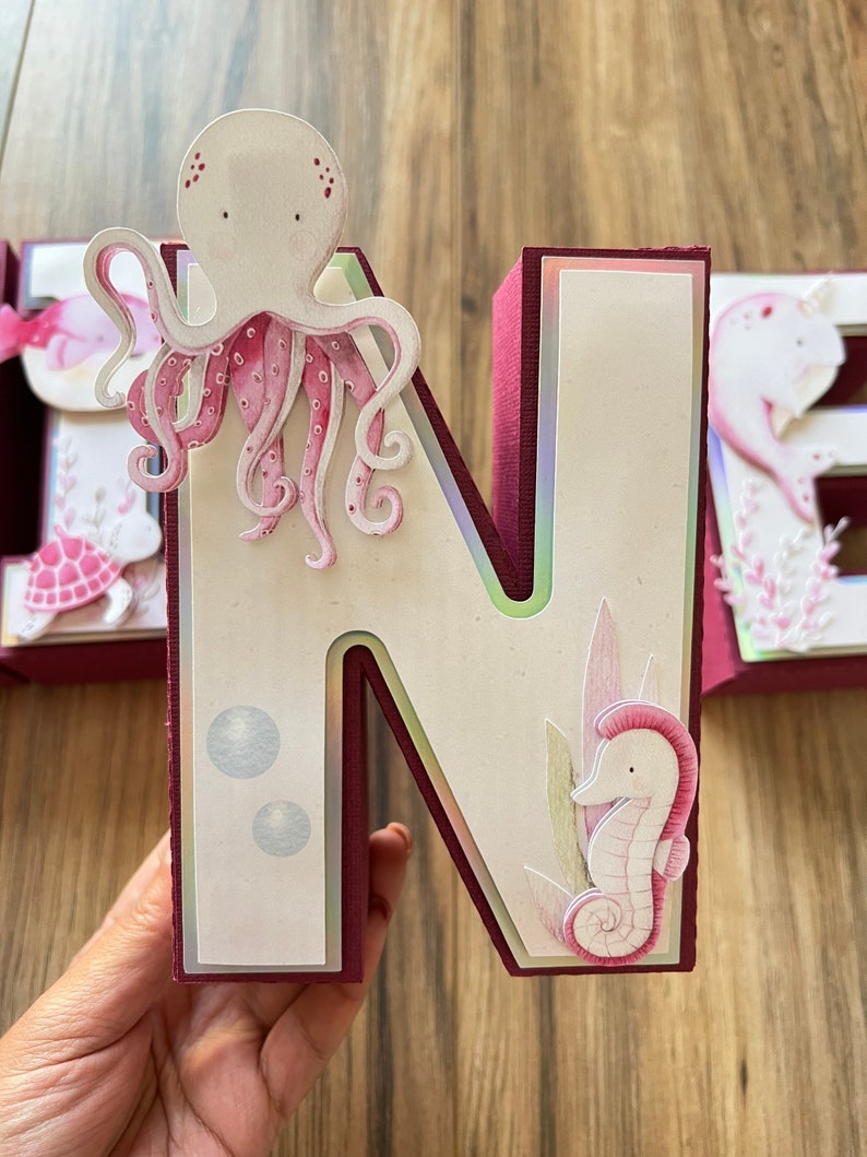 Under the Sea 3D Letters / Under the Sea Party Decorations / - Etsy