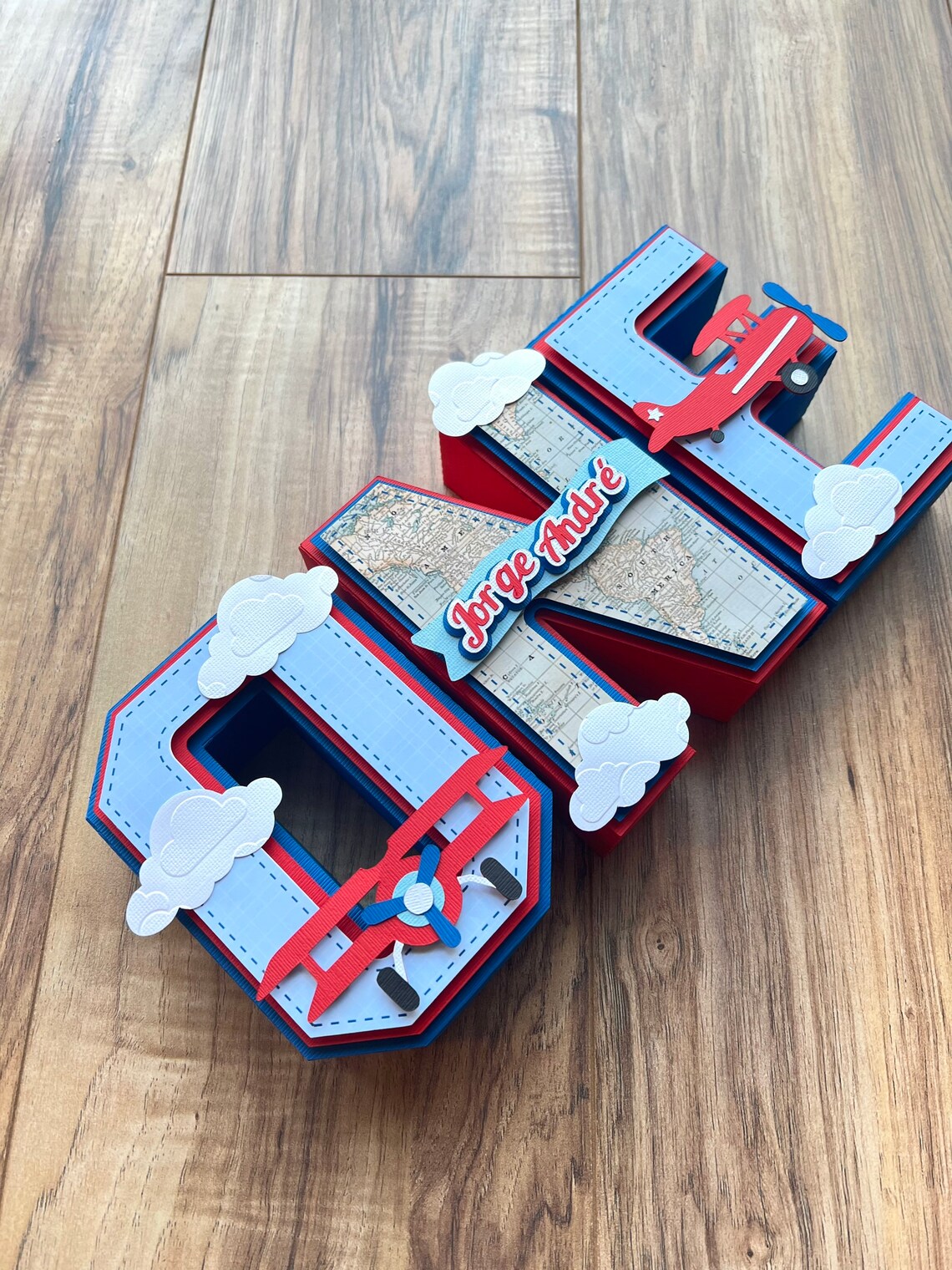 Airplane 3D Letters / Vintage Airplane 3D Letters / Airplane | Etsy