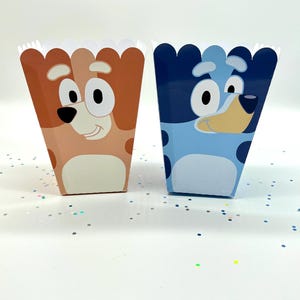 Bluey Popcorn Box / Bluey Birthday Decoration / Bluey Party Supply ...