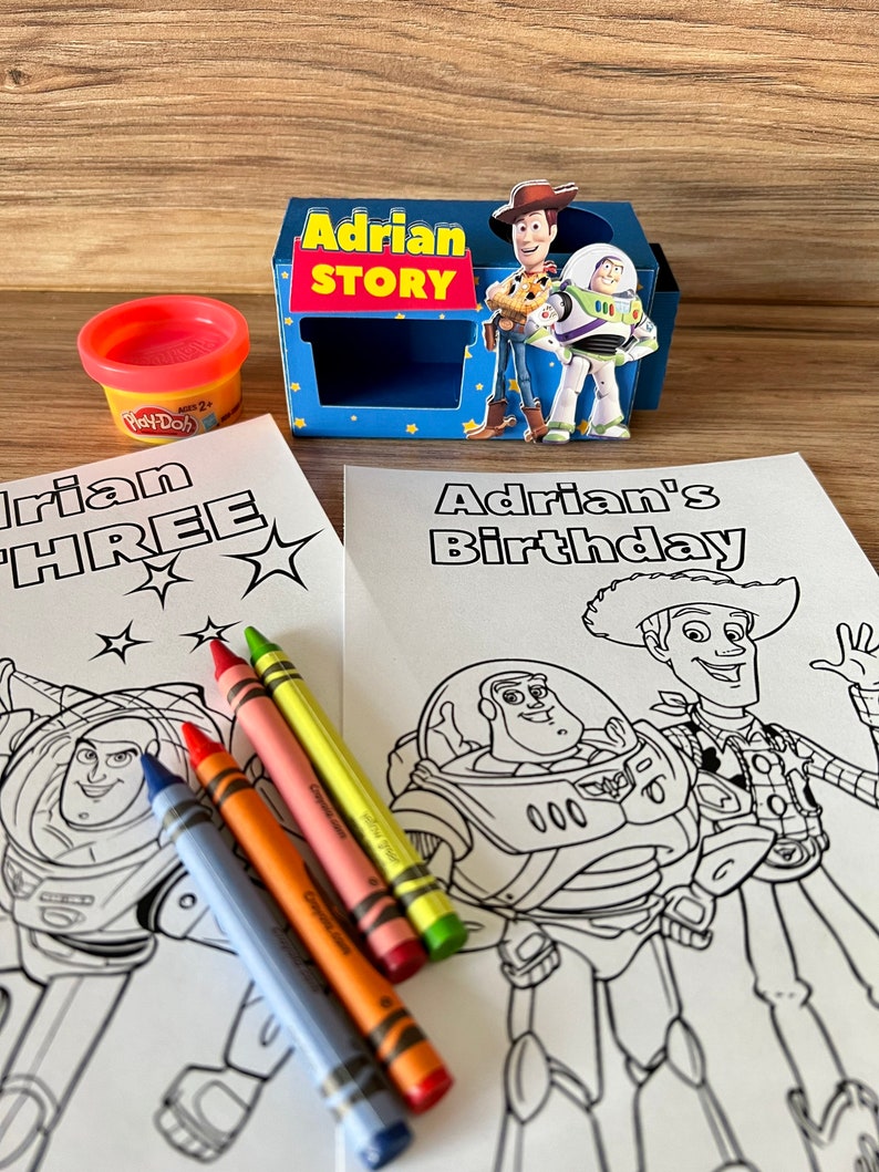 Toy Story Play-doh Box / Toy Story Coloring Box / Play-doh - Etsy UK