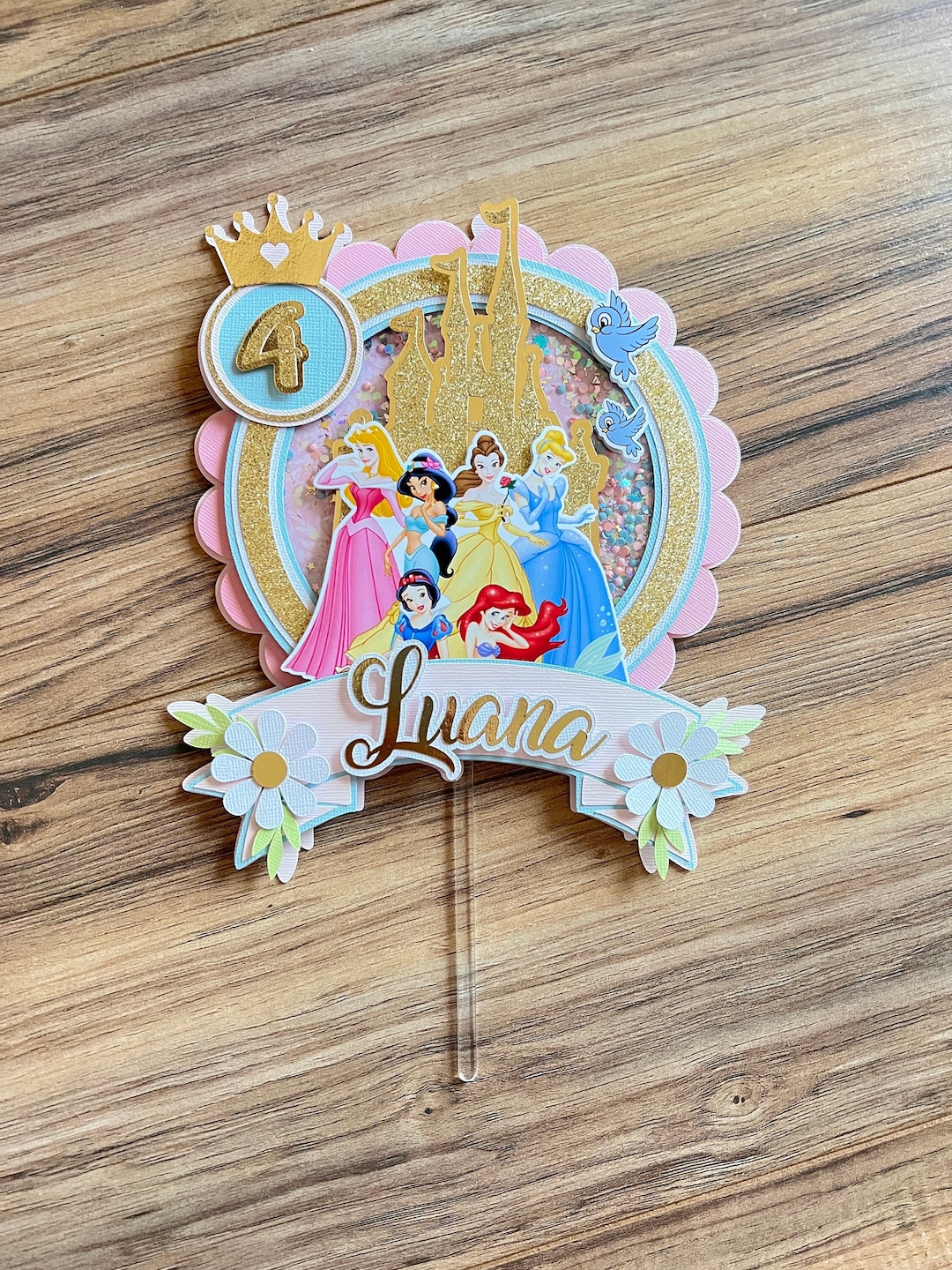Princess Cake Topper, Princess Party Decorations, Princess Birthday ...