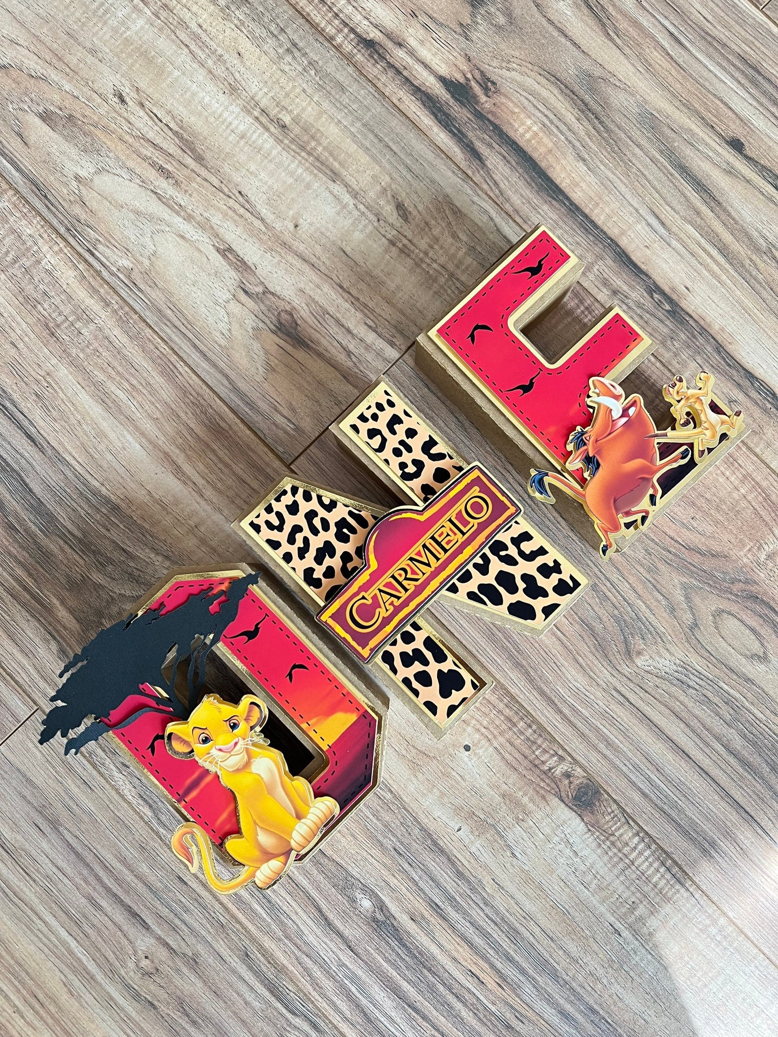 Lion King 3D Letters / Lion King Party Decorations / Lion King - Etsy ...