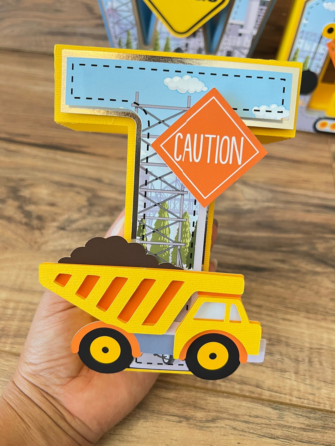 Construction 3D Letters / Construction Party Decorations / - Etsy