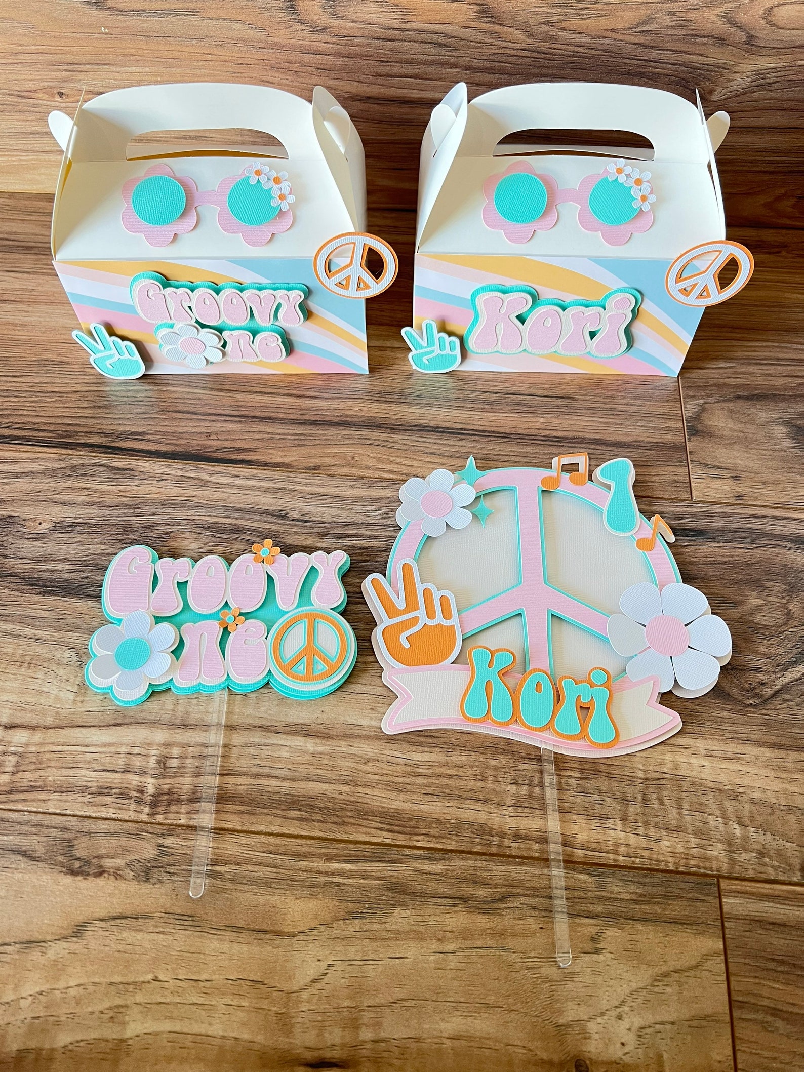 Groovy One Cake Topper / First Birthday Cake Topper / Groovy - Etsy