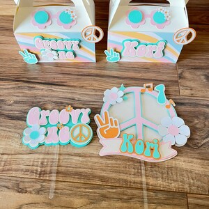 Groovy One Cake Topper / First Birthday Cake Topper / Groovy Birthday ...