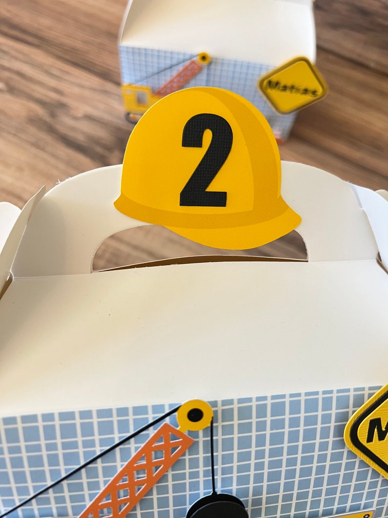 Construction Theme Gable Box: Personalized Trucks Party Favor - Etsy