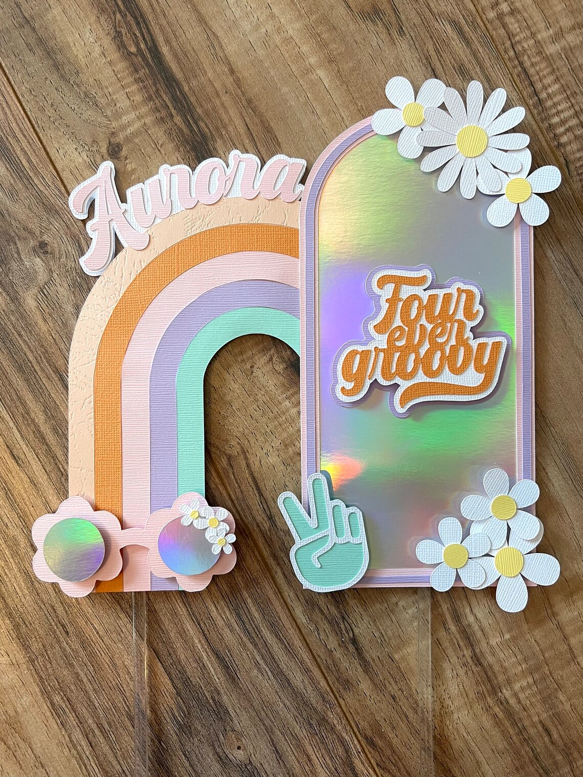 Groovy Cake Topper / Retro Groovy Birthday / Groovy Party - Etsy