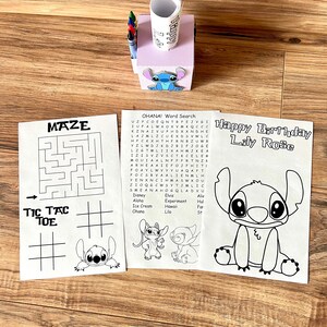 Stitch Coloring Box / Stitch Birthday Decoration / Stitch Party Supply ...