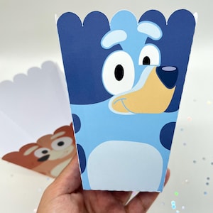 Bluey Popcorn Box / Bluey Birthday Decoration / Bluey Party Supply ...