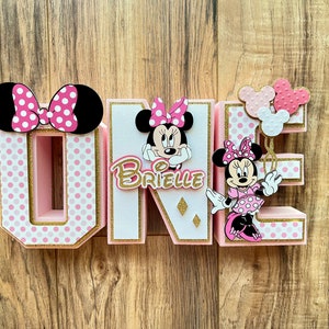 Minnie Mouse 3D Letters / Minnie Mouse Party Decorations / Minnie Mouse ...